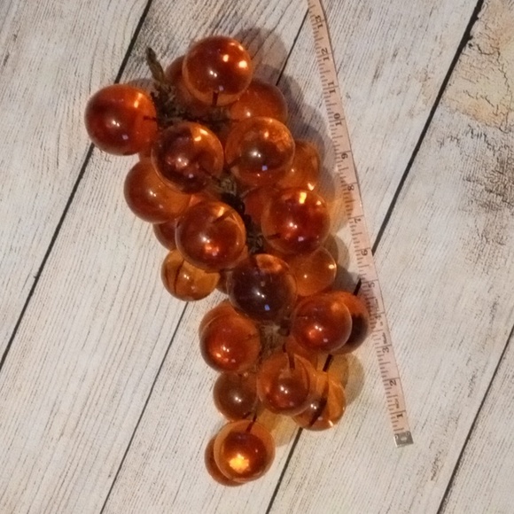 Vintage | Accents | 3 Mcm Lucite Amber Grapes | Poshmark